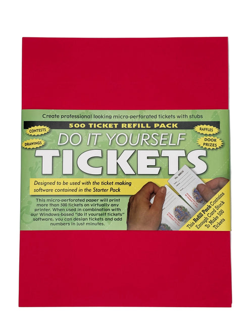 Raffle Ticket Software and Paper